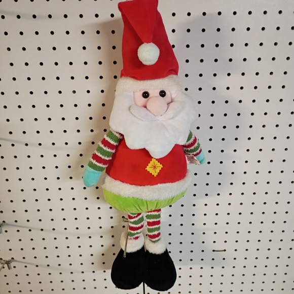 Holiday | Christmas Elf Santa Claus Plush Stuffed Holiday Decoration ...
